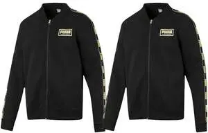 PUMA Fleece Track Jacket With Logo Detail