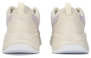 PUMA Cilia Lace Up Sneakers - White/purple