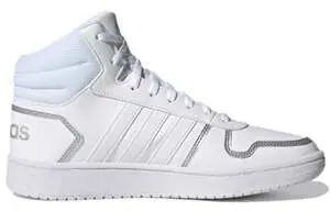 Adidas Hoops 2.0 Mid Top Sneakers - White