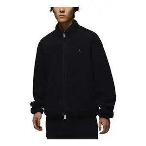 JORDAN Air Flight High-pile Fleece Jacket - Black/black