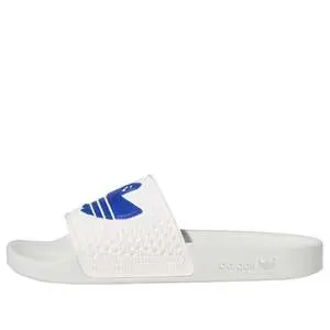 Adidas Shmoofoil Slides - Core White/royal Blue/core White