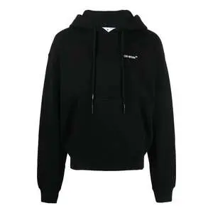 Off-White Caravaggio Crowning Over-print Hoodie - Black/white