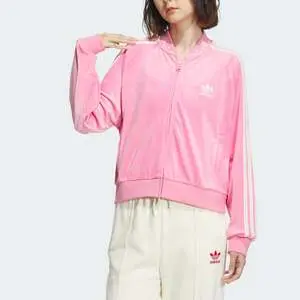 Adidas Originals Velour Sst Track Top - Pink