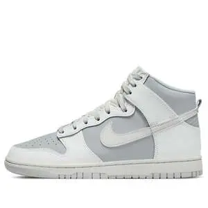 Nike Dunk High Top Sneakers - White/gray