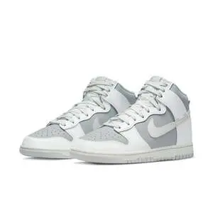 Nike Dunk High Top Sneakers - White/gray