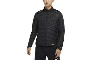 Nike Fw21 Solid Color Hooded Long Sleeves Black Down Jacket