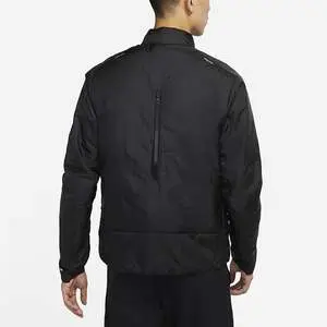 Nike Fw21 Solid Color Hooded Long Sleeves Black Down Jacket