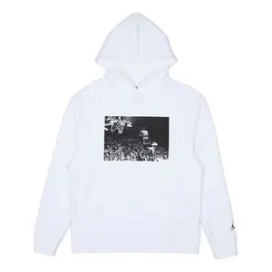 JORDAN X Union La Graphic Print Hoodie - White