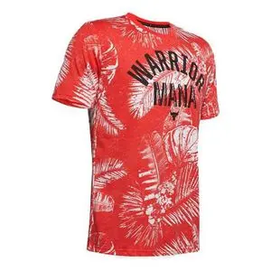 Under Armour Project Rock Aloha Camo Short Sleeve - Red