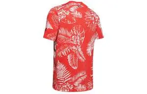 Under Armour Project Rock Aloha Camo Short Sleeve - Red