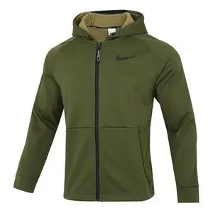 Nike Pro Therma-fit Fleece Hooded Jacket - Green