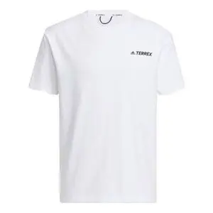Adidas Adidas Terrex U Trx Logo T Outdoor Sports Short Sleeve White T-shirt Default Color