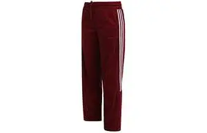 Adidas Velour Jogger Pants With Three-stripe Detail