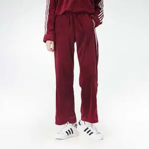 Adidas Velour Jogger Pants With Three-stripe Detail