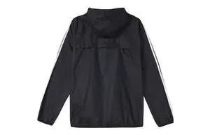 Adidas Woven Hooded Windbreaker Jacket - Black