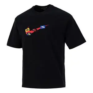 JORDAN Jumpman 85 Round Collar Sports T-shirt - Black