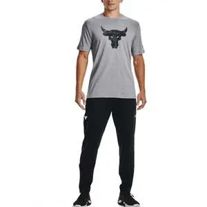 Under Armour Project Rock Brahma Bull Short Sleeve T-shirt 'grey Black - Grey/black