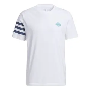 Adidas Neo Casual Sports Round Neck Short Sleeve - White