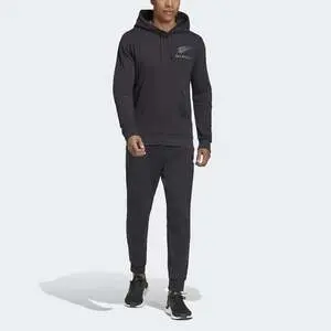 Adidas All Blacks Rugby Hooded Sweatshirt - Black