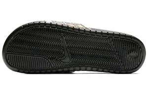 Nike Benassi Print "just Do It" Slides - Black