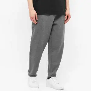 Nike Embroidered Logo Solid Color Bundle Feet Sports Pants/trousers/joggers Gray - Grey