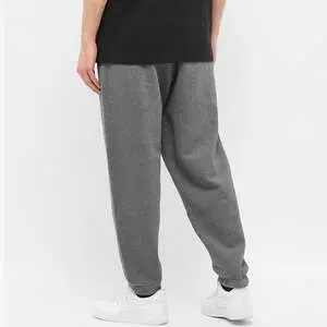 Nike Embroidered Logo Solid Color Bundle Feet Sports Pants/trousers/joggers Gray - Grey