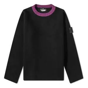 Stone Island Contrast Collar Crew Knit