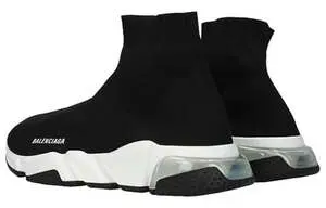 Balenciaga Speed Trainer High Top Sneakers - Black/white