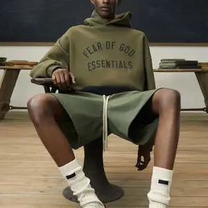 Fear Of God Fleece Hoodie - Olive