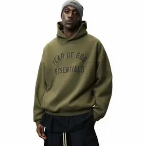 Fear Of God Fleece Hoodie - Olive