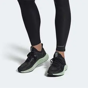 Adidas Alphaedge 4d Reflective Core Black Athletic Sneakers