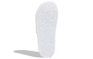Adidas Adilette Lite Slides With Trefoil Logo - Cloud White/core Black