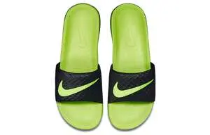 Nike Benassi Solarsoft Slides - Black/volt