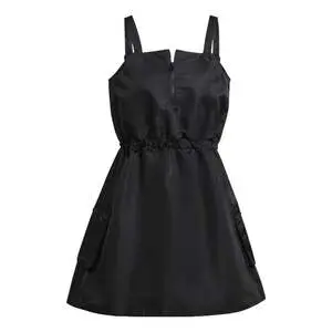 Adidas Nylon Zip-up Utility Dress - Black