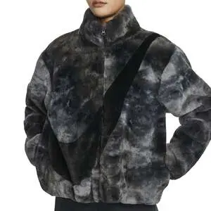 Nike Big Swoosh Faux Fur Jacket