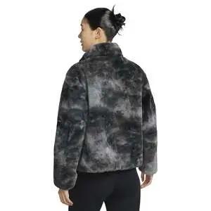 Nike Big Swoosh Faux Fur Jacket