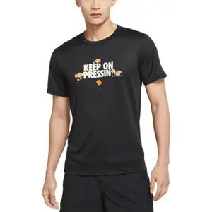 Nike Dri-fit Alphabet Printing Round Neck Pullover Short Sleeve Shirt