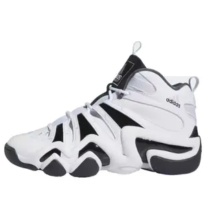 Adidas Crazy High Top Sneakers - Cloud White/core Black/collegiate Purple