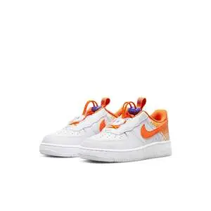 Nike Force 1 Low Toggle Sneakers - White/orange