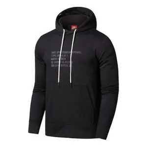 Nike Alphabet Pattern Loose Long Sleeves Hoodie - Multi-color