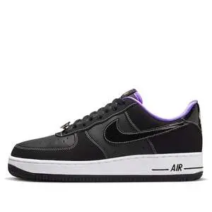 Nike Force 1 Low '07 Lv8 Emb 'world Champ Lakers' Sneakers - Black/white/purple