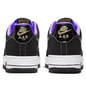 Nike Force 1 Low '07 Lv8 Emb 'world Champ Lakers' Sneakers - Black/white/purple