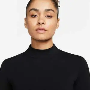 Nike Swoosh Long Sleeve Cropped Yoga Top