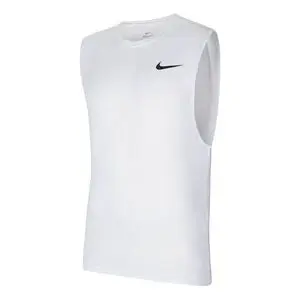 Nike Casual Breathable Running Fitness Training White Vest - Multi-color