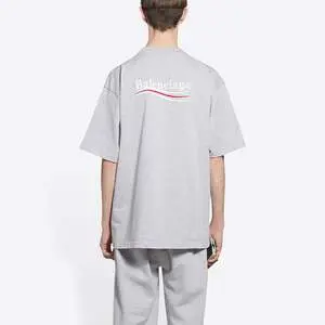 Balenciaga Political Campaign T-shirt Large Fit - Grey