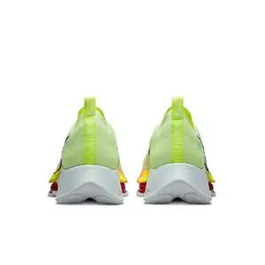 Nike Zoom Tempo Next% Flyknit Athletic Sneakers - Barely Volt/black/hyper Orange