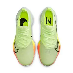 Nike Zoom Tempo Next% Flyknit Athletic Sneakers - Barely Volt/black/hyper Orange