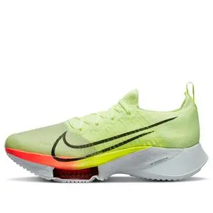 Nike Zoom Tempo Next% Flyknit Athletic Sneakers - Barely Volt/black/hyper Orange
