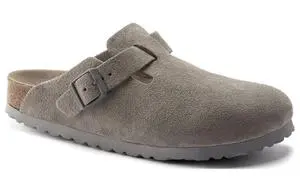 BIRKENSTOCK Boston Soft Footbed Clogs - Grey