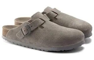 BIRKENSTOCK Boston Soft Footbed Clogs - Grey